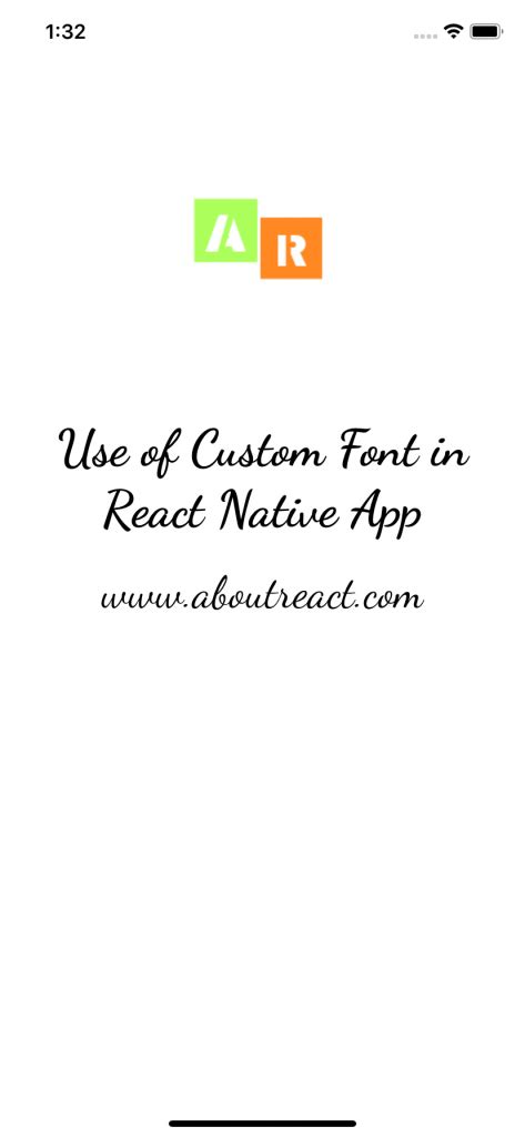 custom fonts in react native for android and ios about react