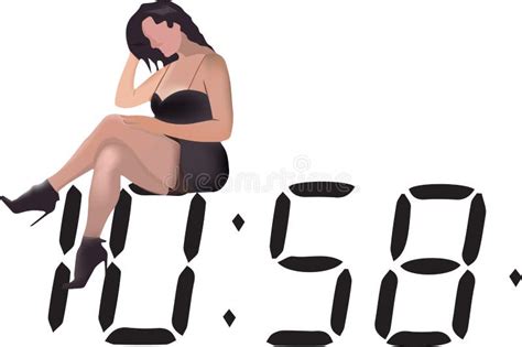 Appointment At 10 50 With A Sex Woman Stock Vector Illustration Of