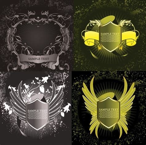 Wings And Shield Vectors Free Download New Collection
