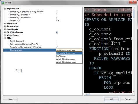 code formatting improvements in oracle sql developer v4 2