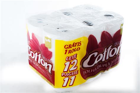 Papel Higiênico Folha Dupla 12 Rolos 30 Cotton