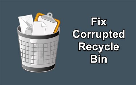How To Fix Recycle Bin Is Corrupted Issue In Windows Webnots