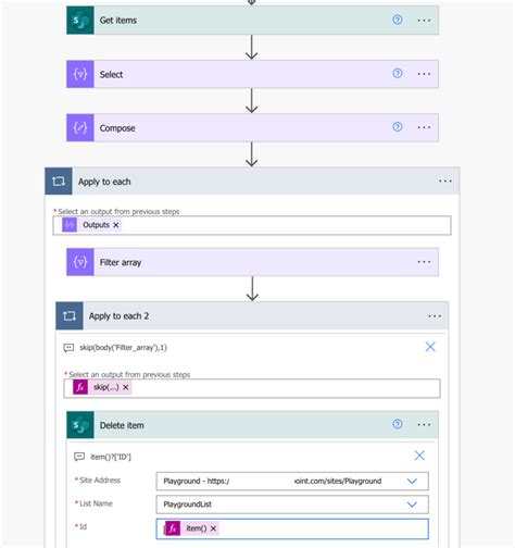 how to delete duplicate items in a sharepoint list with power automate