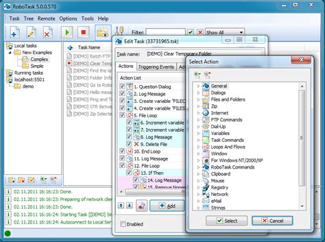 filegets robotask screenshot robotask allows you to automate any