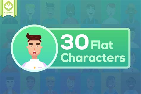 2d Flat Avatars 30 Game Character Sprites 2d Characters Unity