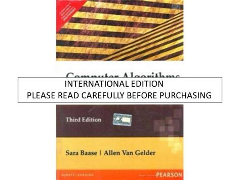 computer algorithms sara baase pdf