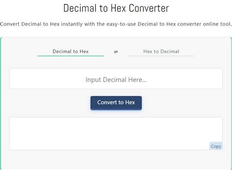 Decimal To Hex Converter Using A Binary Translator Online Is A… By