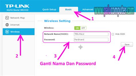 Cara Mengganti Nama Ssid Dan Password Wifi Tp Link Tl Mr3420 4g