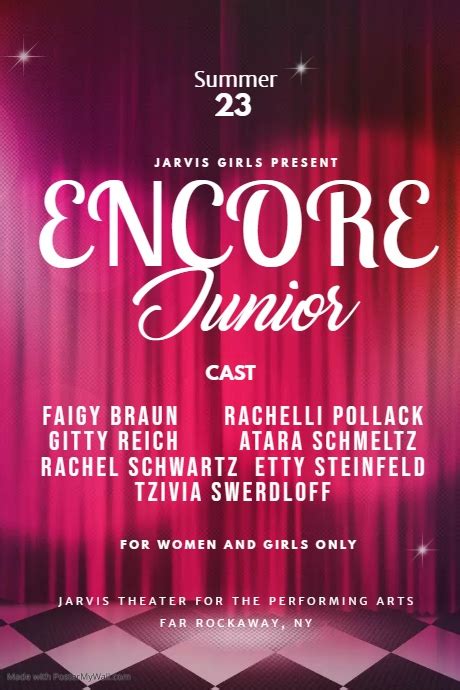 Theatre Show Flyer Design Template Postermywall