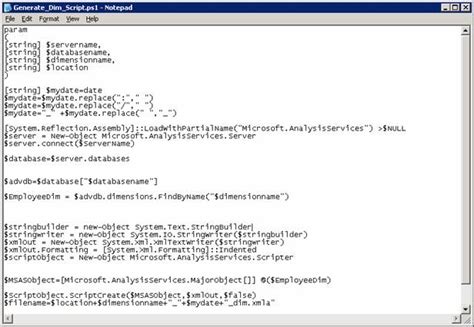 how to create powershell script