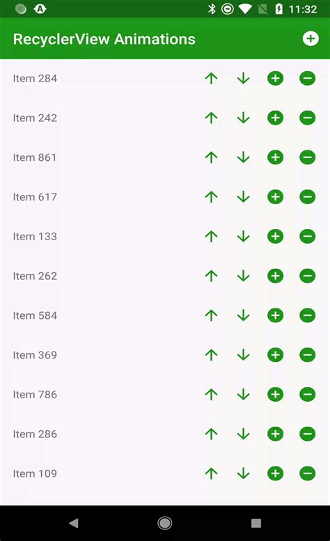 top 100 recyclerview item click animation
