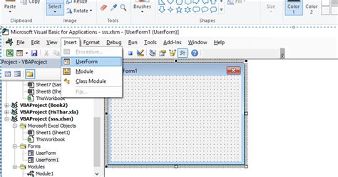 creating a userform in excel vba shubu