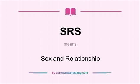 Srs Sex And Relationship In Undefined By