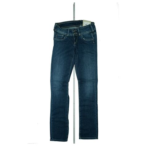 Blue Cotton Stretch Slim Fit Jeans W26 Artofit