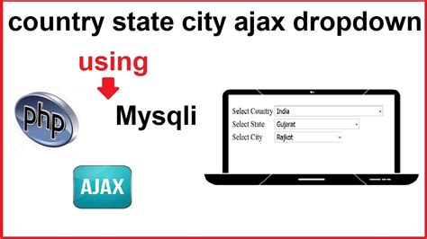 country state city ajax mysqli php dropdown example youtube