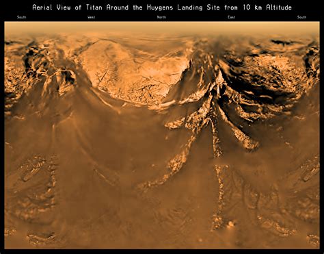 Titan Landing Pictures By Huygens Spacecraft Space