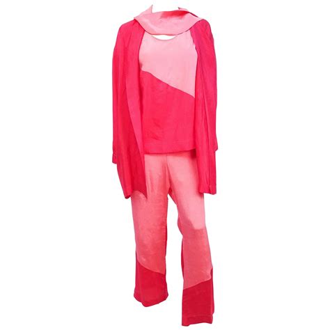 70s John Kloss Hot Pink Ruffle Set For Sale At 1stdibs