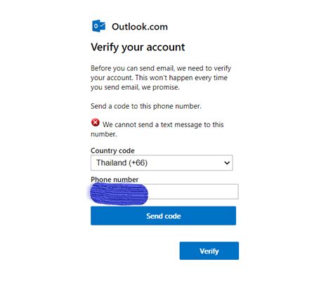 we cannot send a text message to this number แก้ไขยังไง microsoft