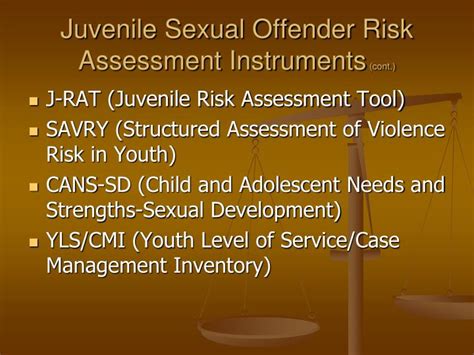 Ppt Sex Offender Risk Assessment Powerpoint Presentation Id 4506429