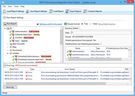 Ntfs Folder Permissions Reporting Tool