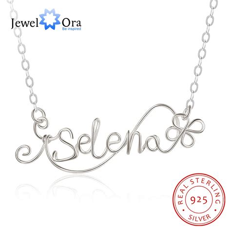 Jewelora 925 Sterling Silver Personalized Name Necklace Customized