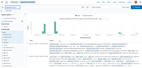 visualization agentless monitoring · wazuh documentation