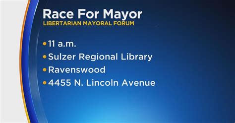 7 Chicago Mayoral Candidates To Attend Forum In Ravenswood Cbs Chicago