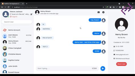 real time chat application in php mysql codeigniter with source code