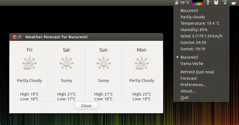 install weather indicator with new location and forecast fixes in