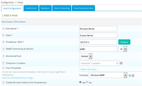 deploy a host from a template — centreon 19 04 0 documentation