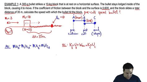 Collisions And Motion Finding Initial Velocity Youtube