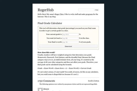 rogerhub gpa calculator how to find out my final grade gpa
