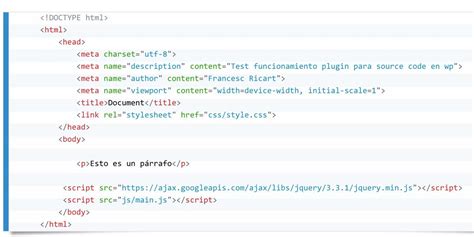 como insertar código fuente en wordpress