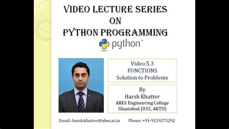 python 5 3 functions practice exercise and recursion youtube