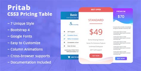 download free pritab css3 pricing table full version azaratech