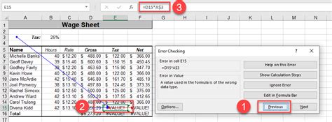 what is error checking in excel