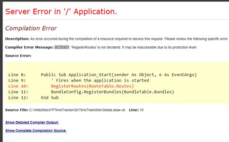 getting error bc30451 wondering if the module declaration is wrong