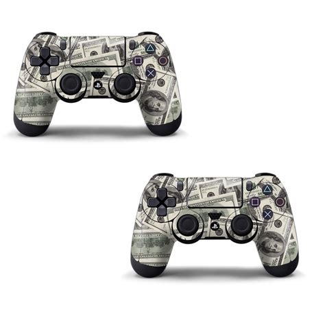 Skin Stickers For Playstation 4 Controller Vinyl Leather Texture