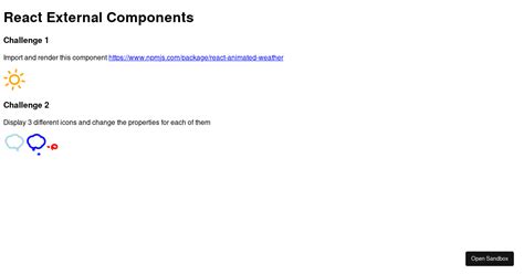 react external components forked codesandbox