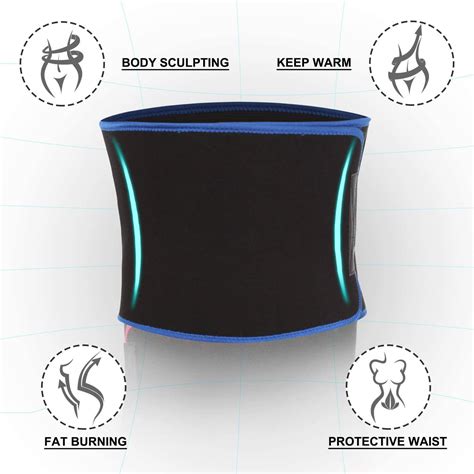 Vaslanda Waist Trimmer For Women And Men Sweat Waist Trainer Slimming