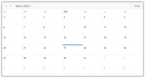 month view in winui scheduler control syncfusion