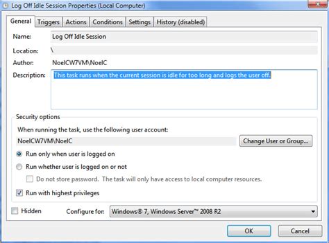 automatic logout after inactivity idle