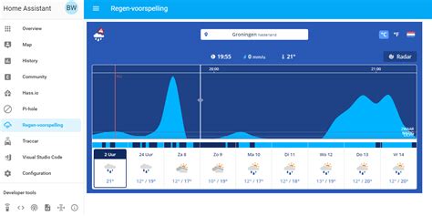 buienalarm visuals in a panel iframe share your projects home