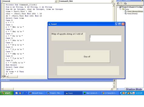 lap trinh vb visual basic 6 0 code đọc số nguyên dương có 3 chữ số