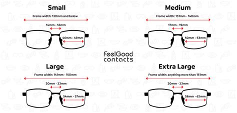Glasses Frame Size Guide Feel Good Contacts