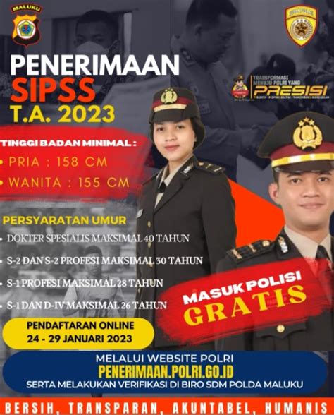 Polres Buru Selatan Buka Pendaftaran Penerimaan Sipss Tahun 2023 Ini