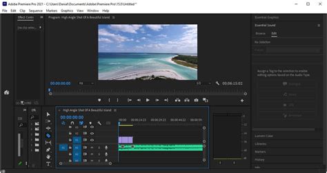 how to split a video clip audio in adobe premiere pro