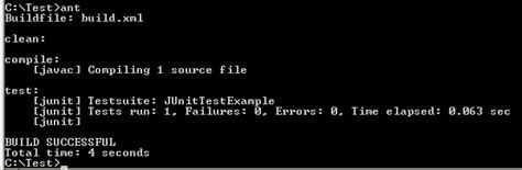 junit test asserttrue example using ant