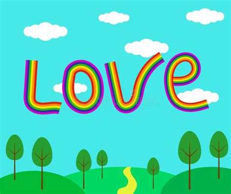 Rainbow Love Word Cloud Stock Illustrations 157 Rainbow Love Word