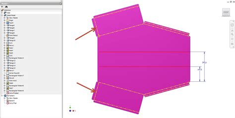 solved dotted fold line in flat pattern autodesk community